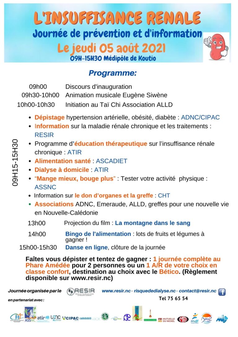 Insuffisance rénale : journée de prévention et d'information Jeudi 05 ...